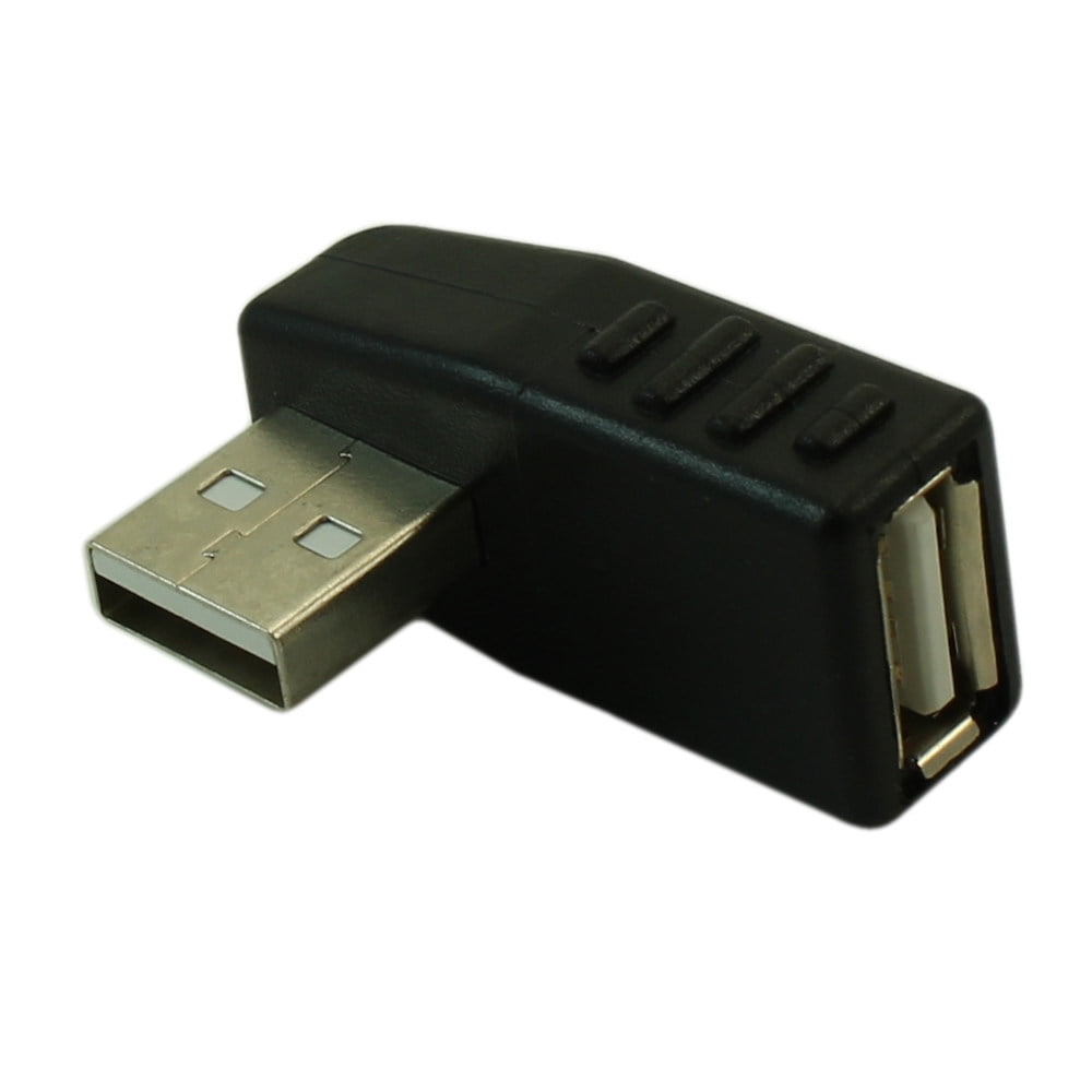 USB 2.0 RIGHT Facing A Male to A Female 90 Degree Right Angle Adapter ...