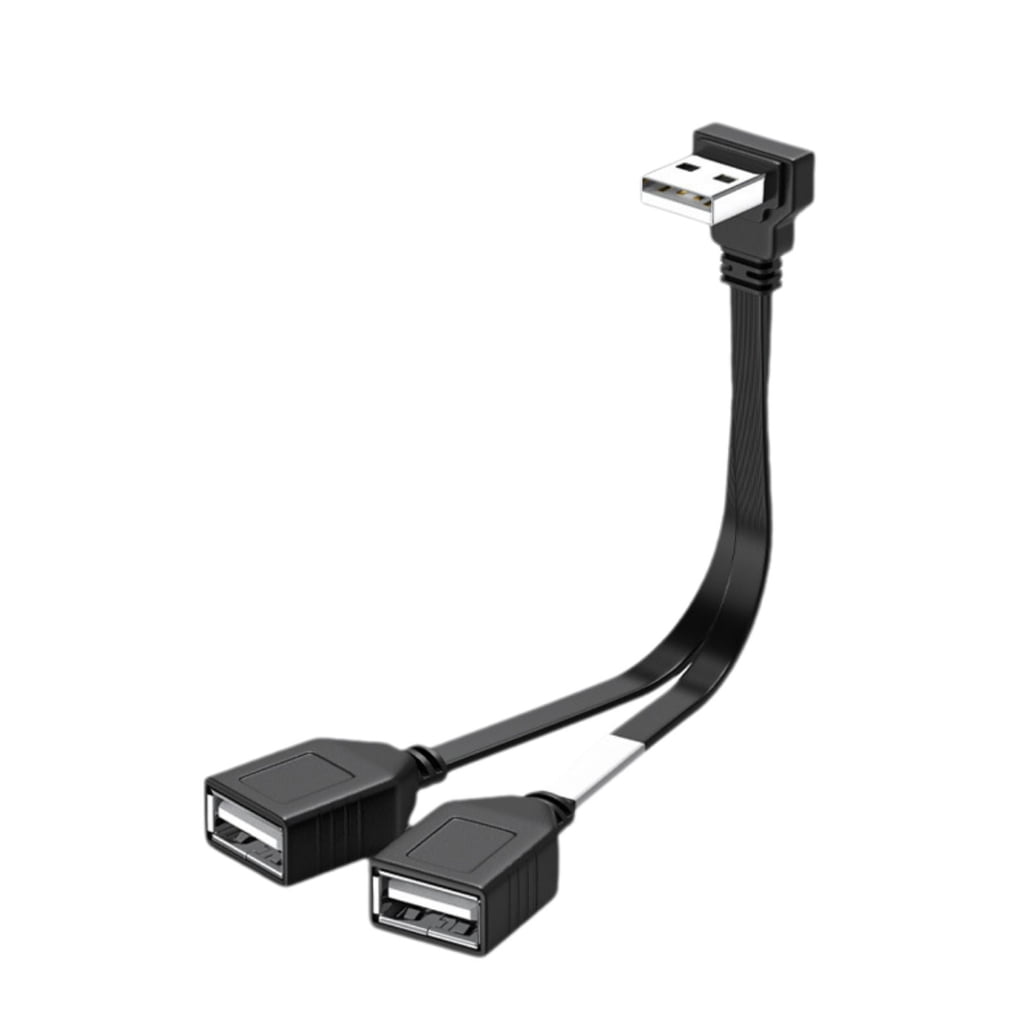 USB 2.0 Splitter Cable Male To Double Female Adapter Space Saving ...