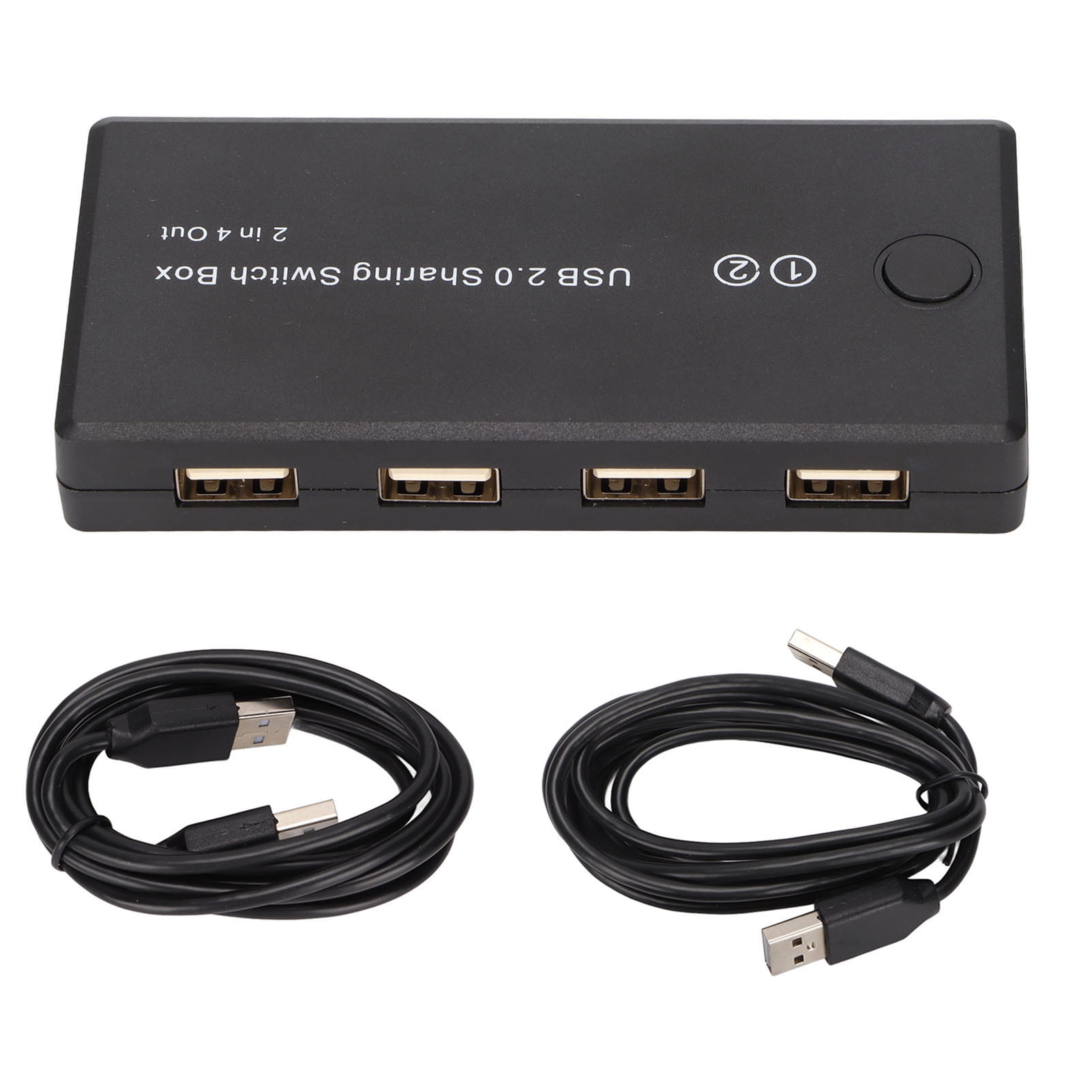 USB 2.0 Switch Selector 2 in 4 Out Great Compatibility Computer Peripheral Switcher Adapter ...