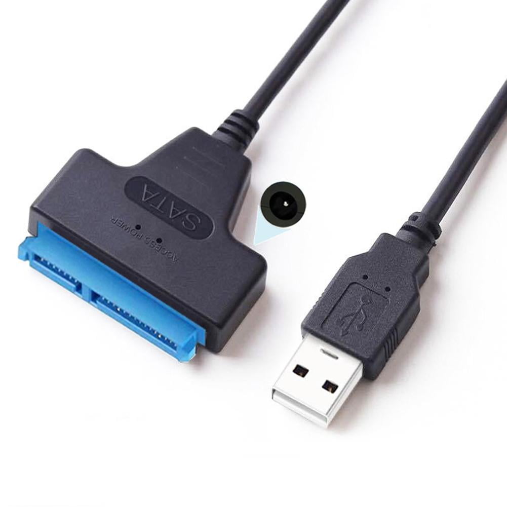 USB 2.0 To SATA 22 Pin 2.5 Inch Hard Disk Drive HDD Adapter Connector ...