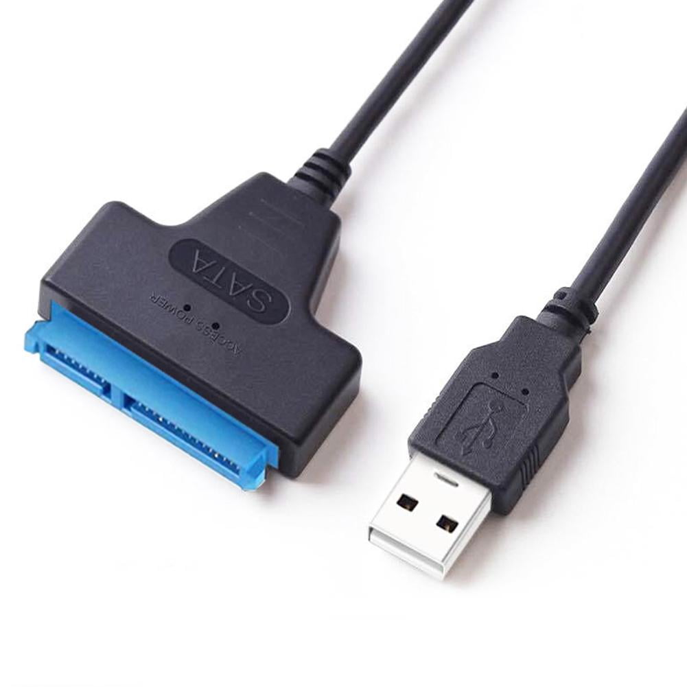 USB 2.0 To SATA 22 Pin 2.5 Inch Hard Disk Drive HDD Adapter Connector ...