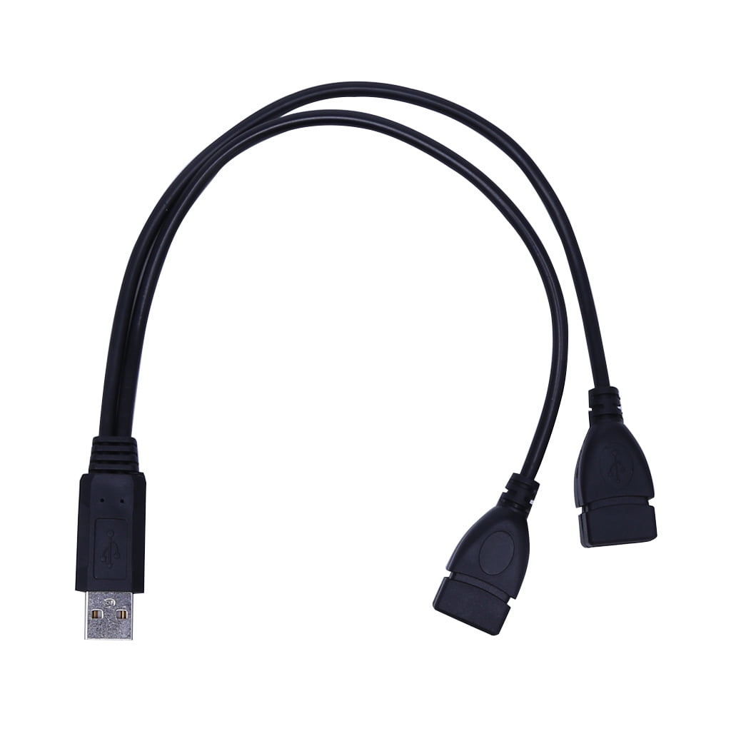USB 2.0 Type A 1 Male to USB Female for Extra Power Data Extension Cord ...