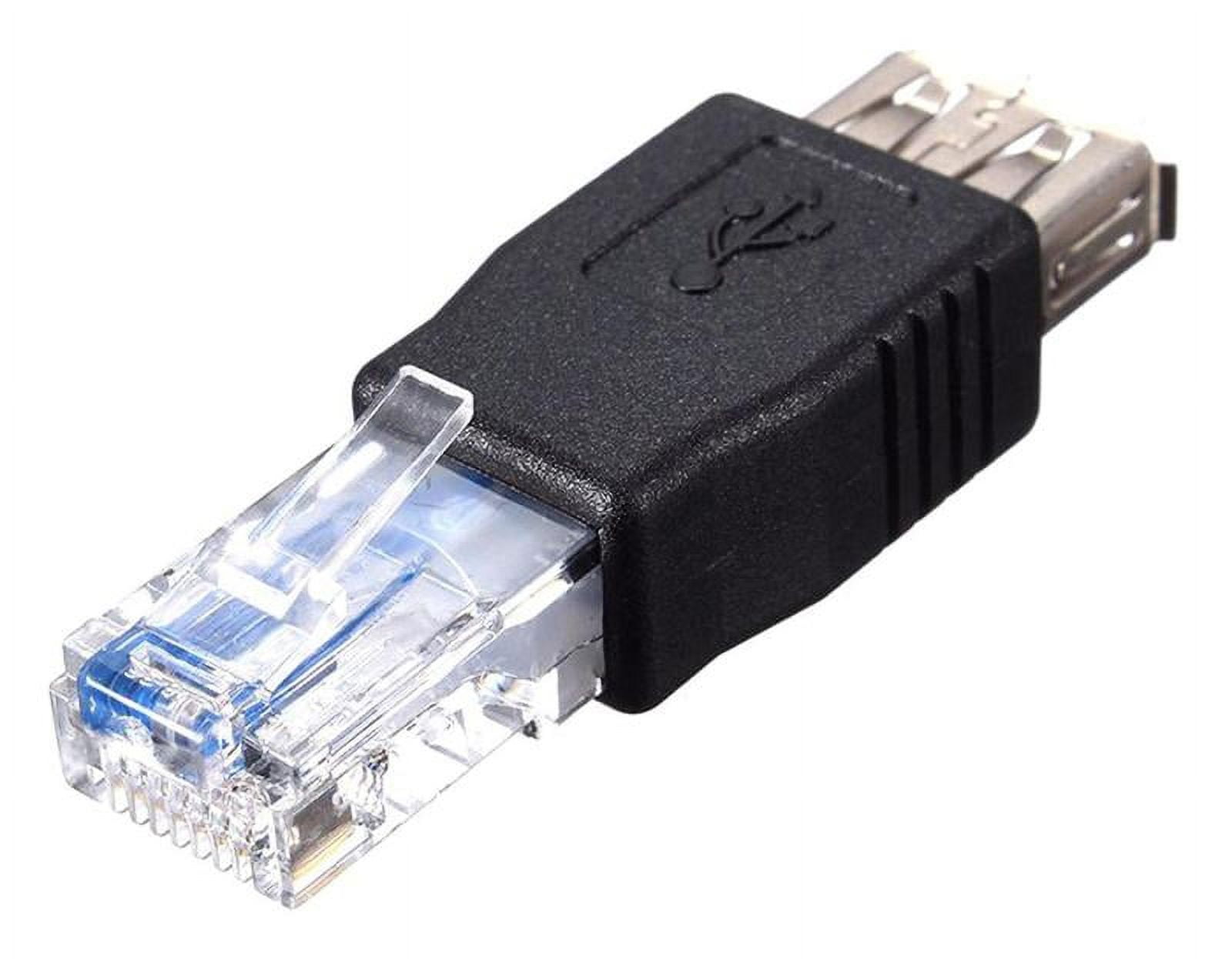 USB 2.0 Type A Female To RJ45 Male PC Ethernet LAN Adapter FAST Network ...