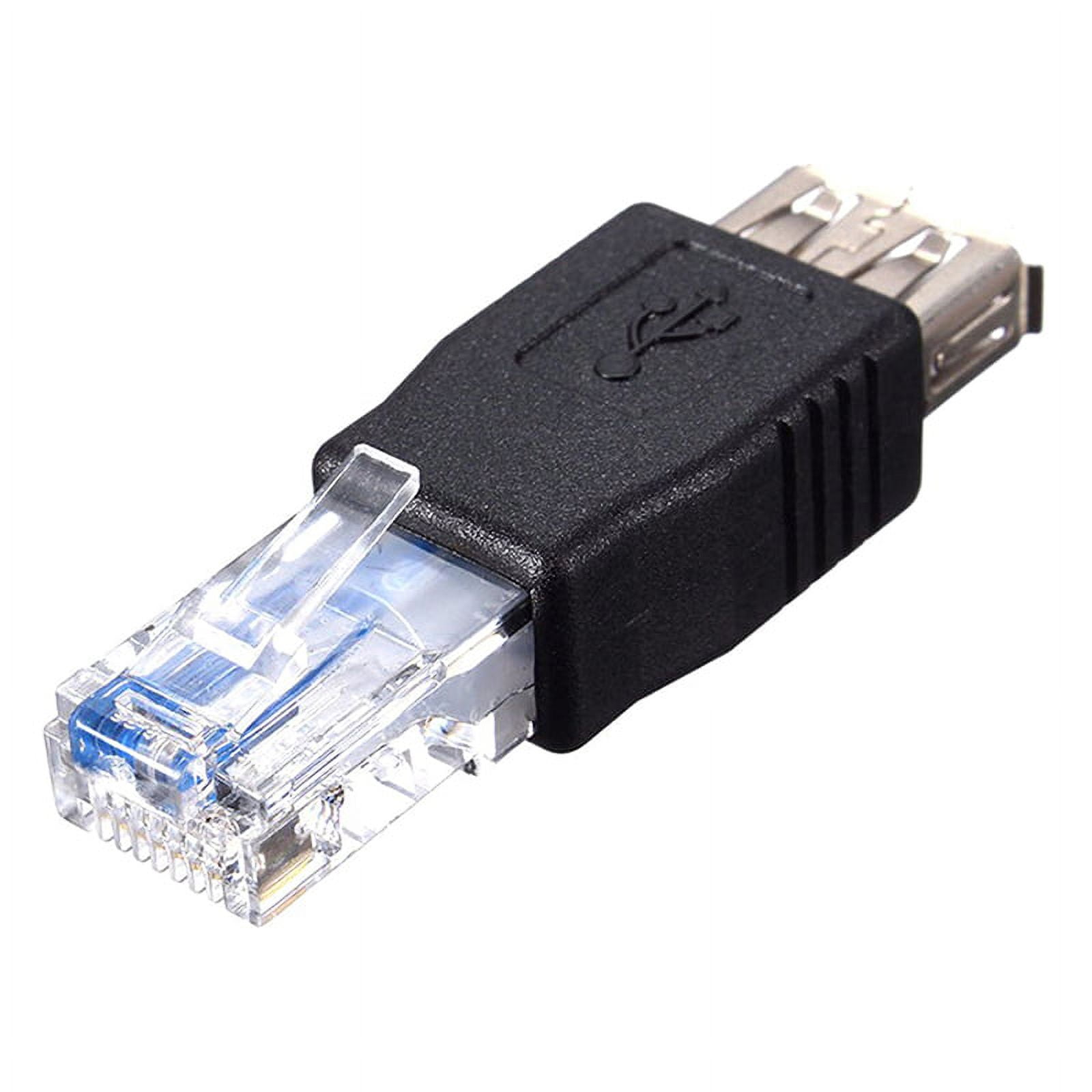 USB 2.0 Type A Female To RJ45 Male PC Ethernet LAN Network Adapter P4P1 ...
