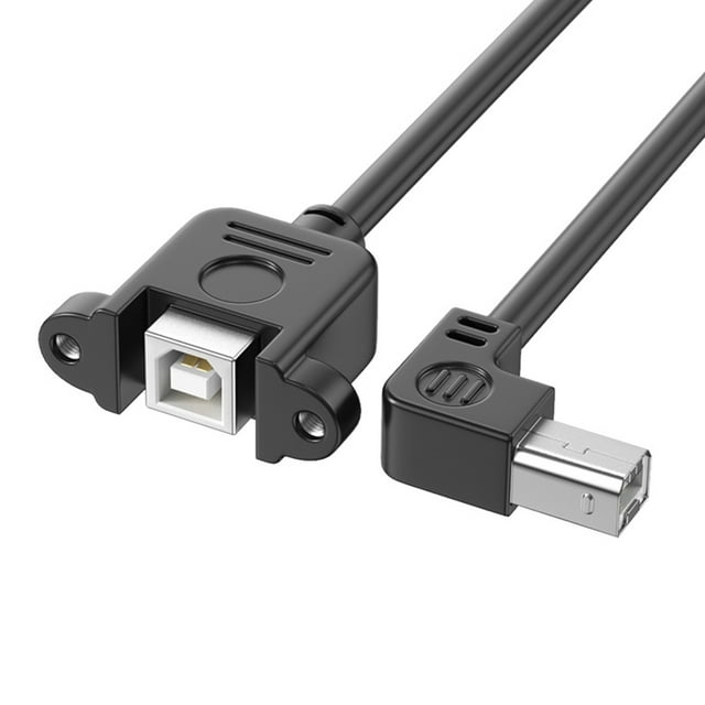 USB 2.0 TypeB Male to Female Extender Cable Cord for Panel Mount For ...