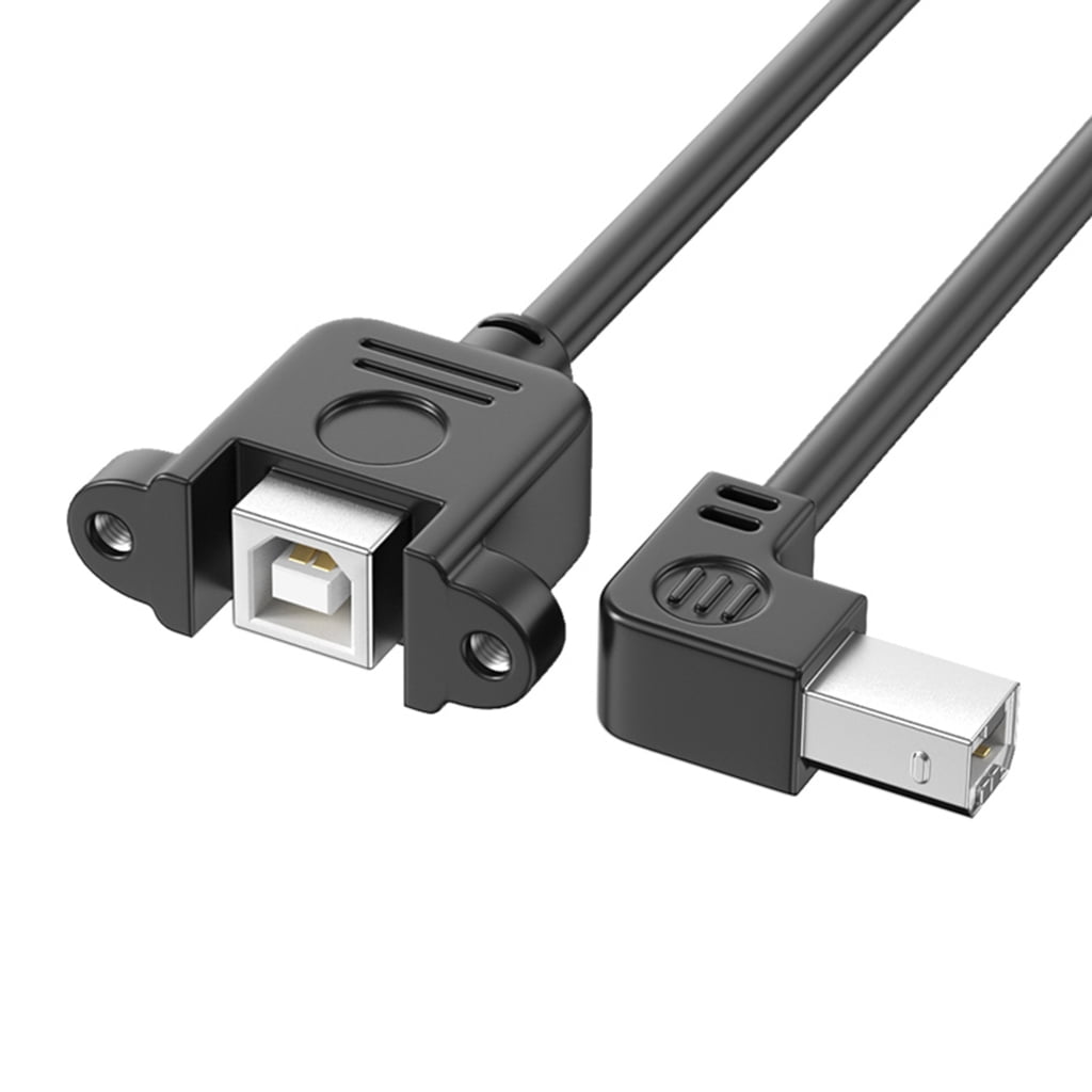 USB 2.0 TypeB Male to Female Extender Cable Cord for Panel Mount For ...