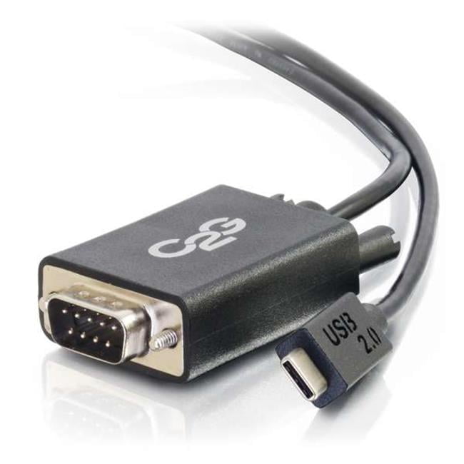 USB 2.0 USB-C TO DB9 Serial RS232 Adapter Cable - Walmart.com