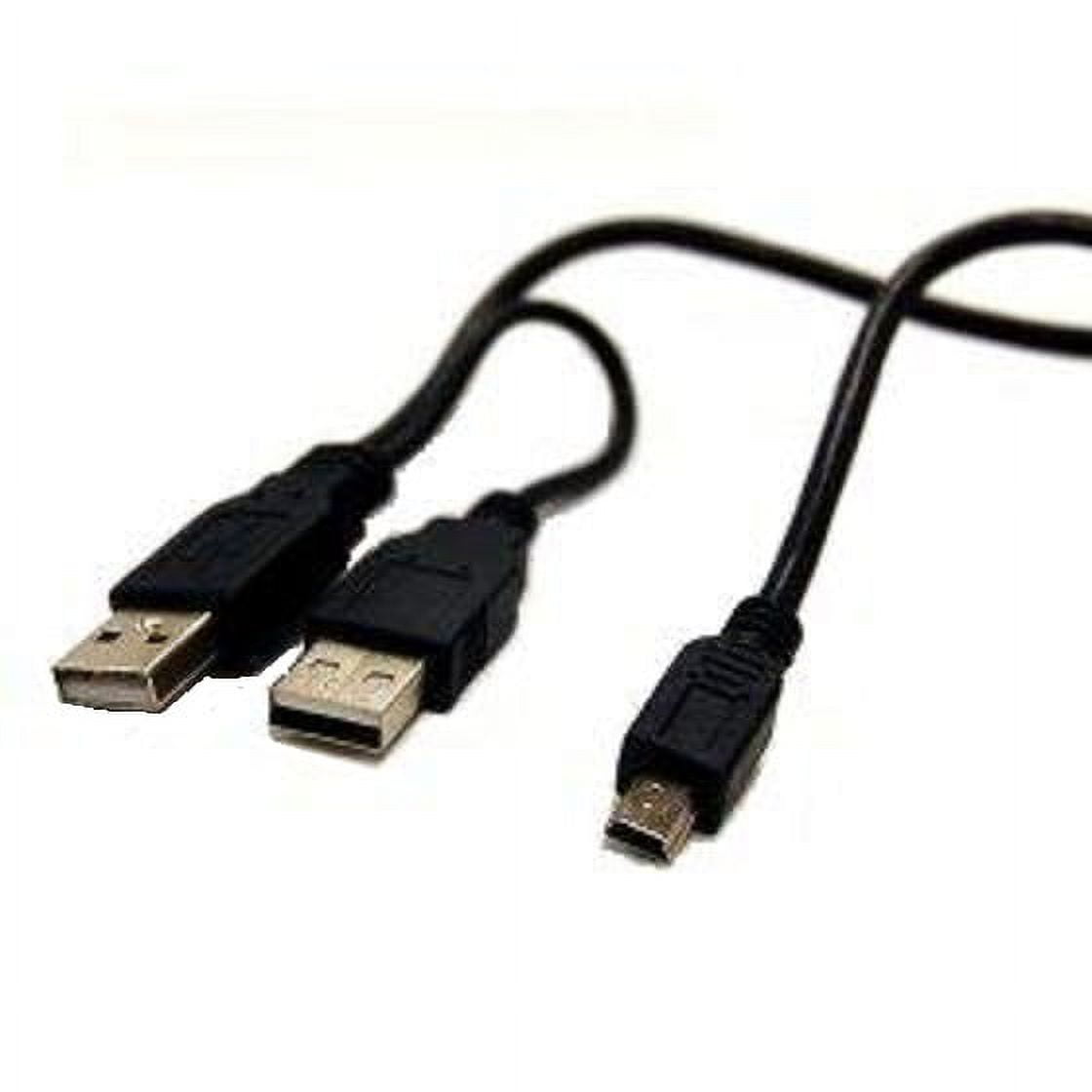 USB 2.0 Y Cable A Male to A Male and 5 Pin Mini - 70CM - Walmart.com