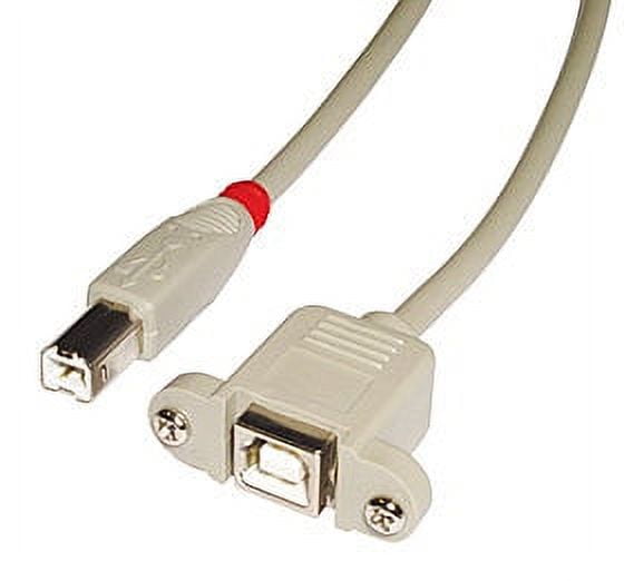 USB 2.0 cable type B/B extension, light-grey, 1m - Walmart.com