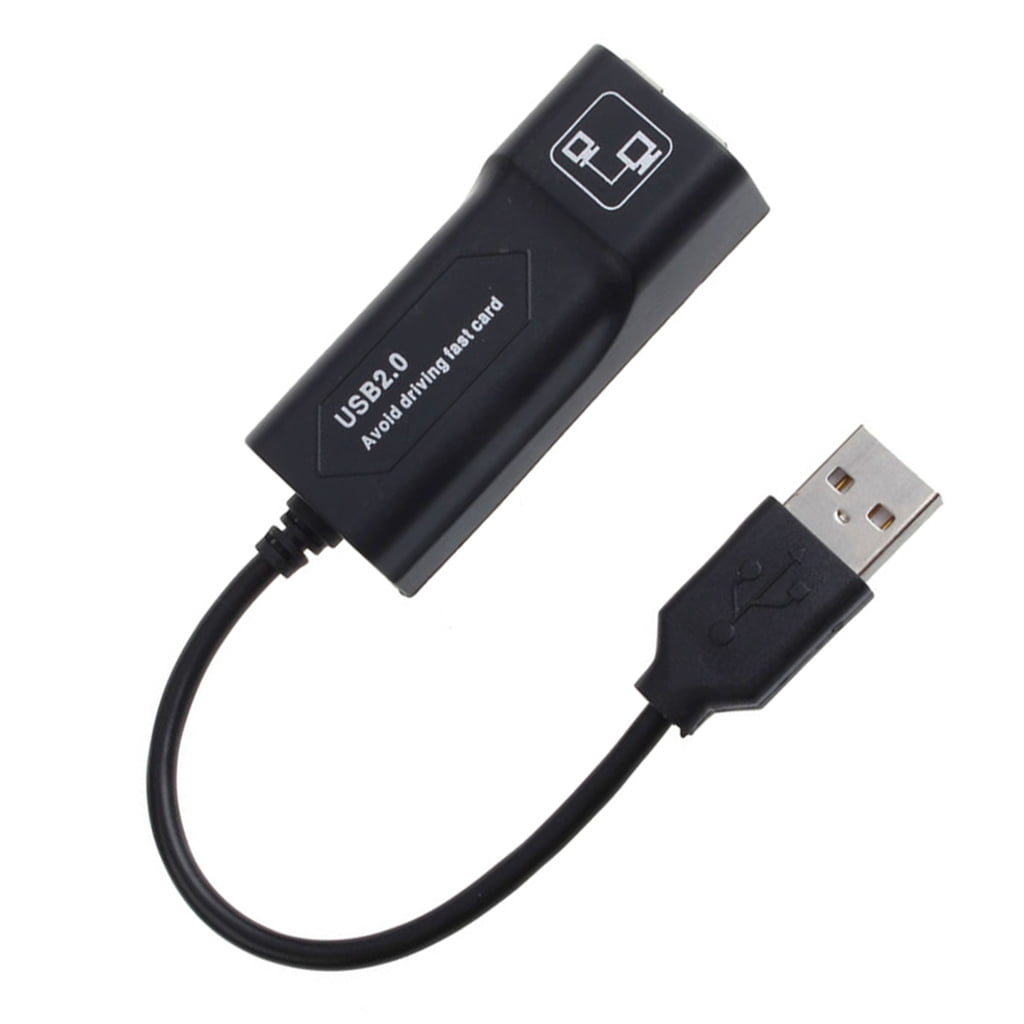 USB 2.0 to Ethernet Adapter USB to RJ45 Supporting 10/100Mbps Ethernet ...