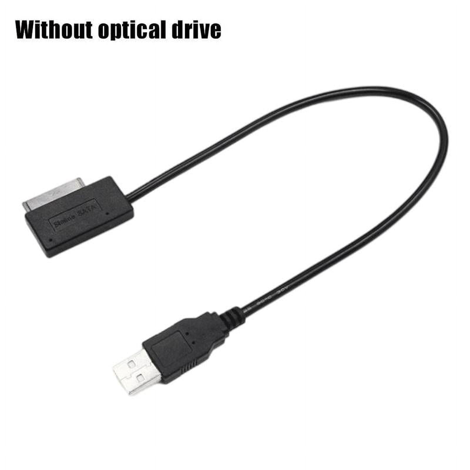 USB 2.0 to Slimline SATA 7+6 13pin Laptop DVD Optical Adapter HOT D3X5 ...