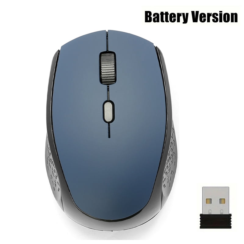 USB 2.4Ghz Wireless Optical Mouse with Nano Receiver 1600DPI 4 Buttons ...