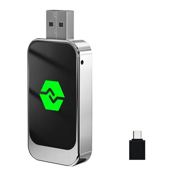 USB 2-In-1 Wireless Carplay Android Auto Adapter Wireless Car Adapter Convert Wired Android Auto ...