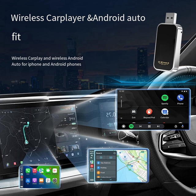 USB 2 in 1 Wireless Carplay Android Adapter Wireless Adapter Car ...
