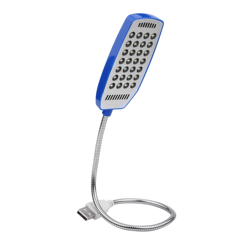 USB 28 LED Gooseneck Reading Light for Computers, No Switch, Black ...