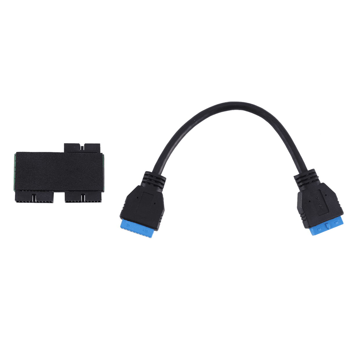 USB 3.0 19PIN One-To-Two Hub with Chip and Modular Cable Design USB ...