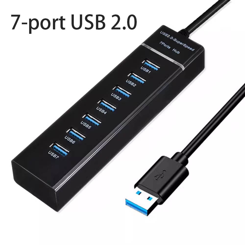 USB 3.0 2.0 HUB Cable Splitter USB Disk Keyboard Mouse Fan Hard Disk ...