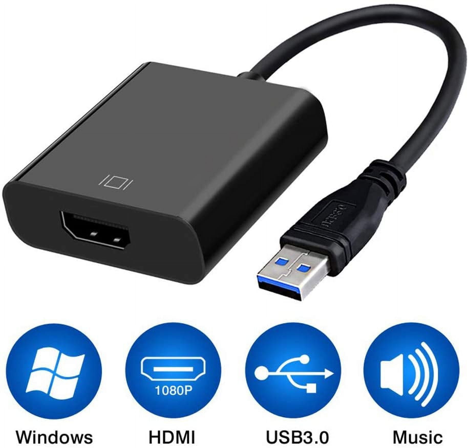 USB 3.0/2.0 to HDMI Adapter, Multi-Display Video Converter for Desktop ...