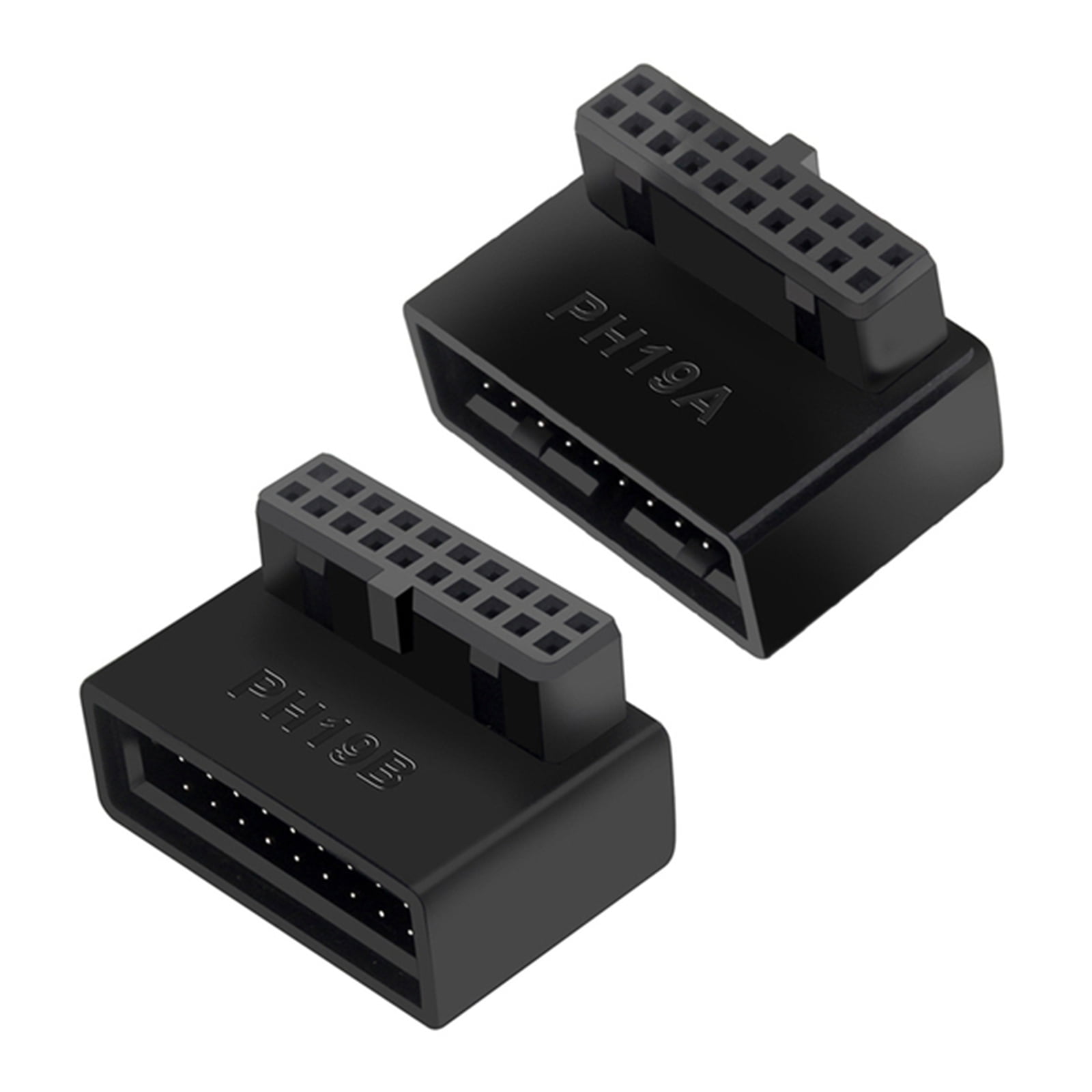 USB 3.0 90 Degree Motherboard Adapter 19 Pin/20 Pin Extension Adapter ...