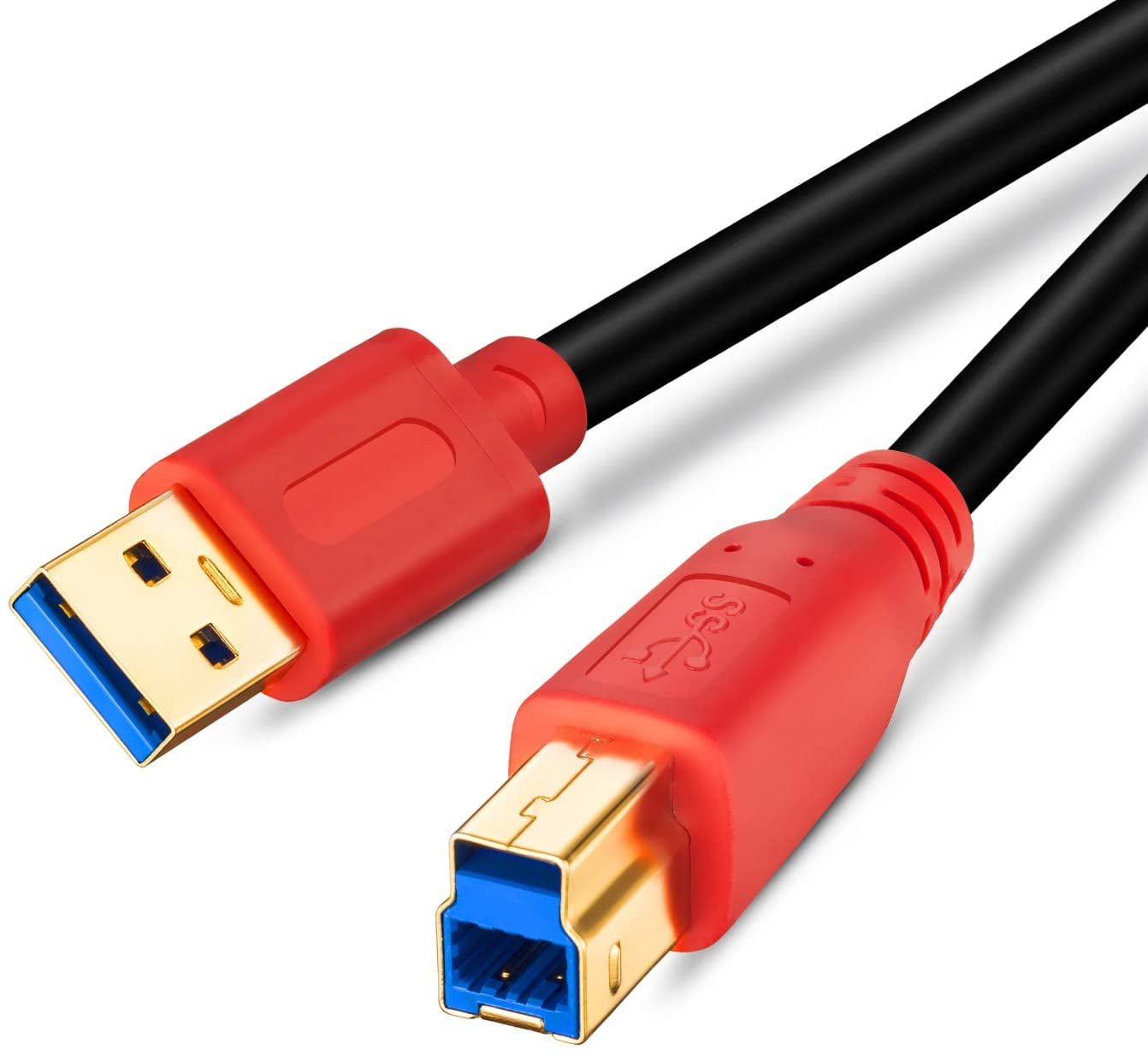 USB 3.0 Cable A Male to B Male 20Ft, Type A to B Male Compatible with ...