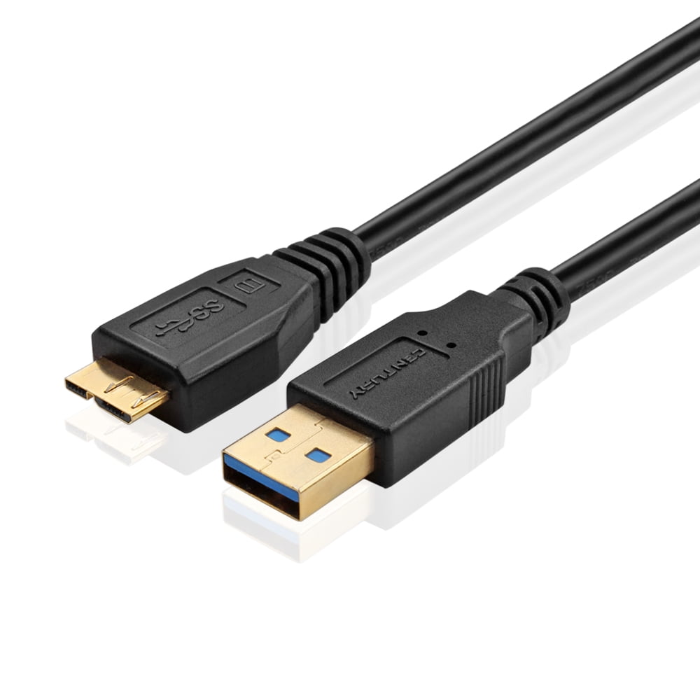 USB 3.0 Cable - Micro-B to Type A (6 FT) Type A-Male to Micro B Male Adapter Converter Extension ...