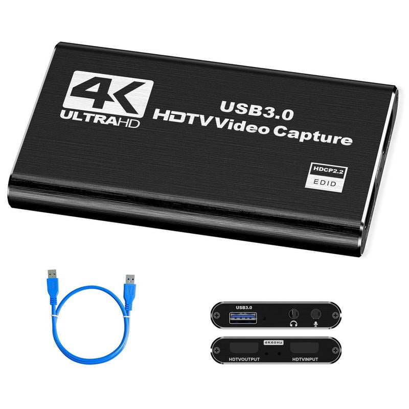 USB 3.0 Capture Card with Microphone, High Definition Video Recording ...