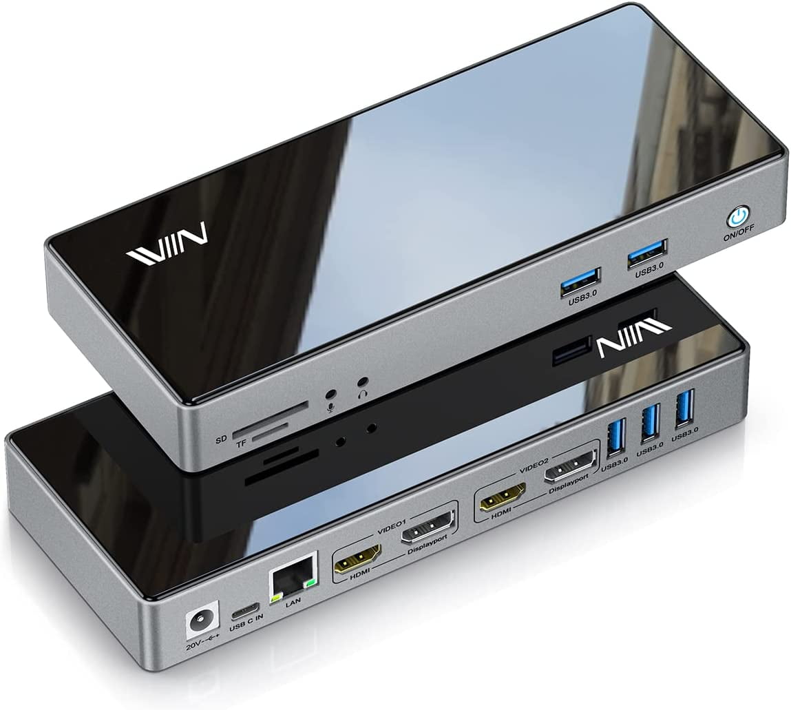 USB 3.0 Docking Station, IVIIN Universal USB C Docking Station with ...