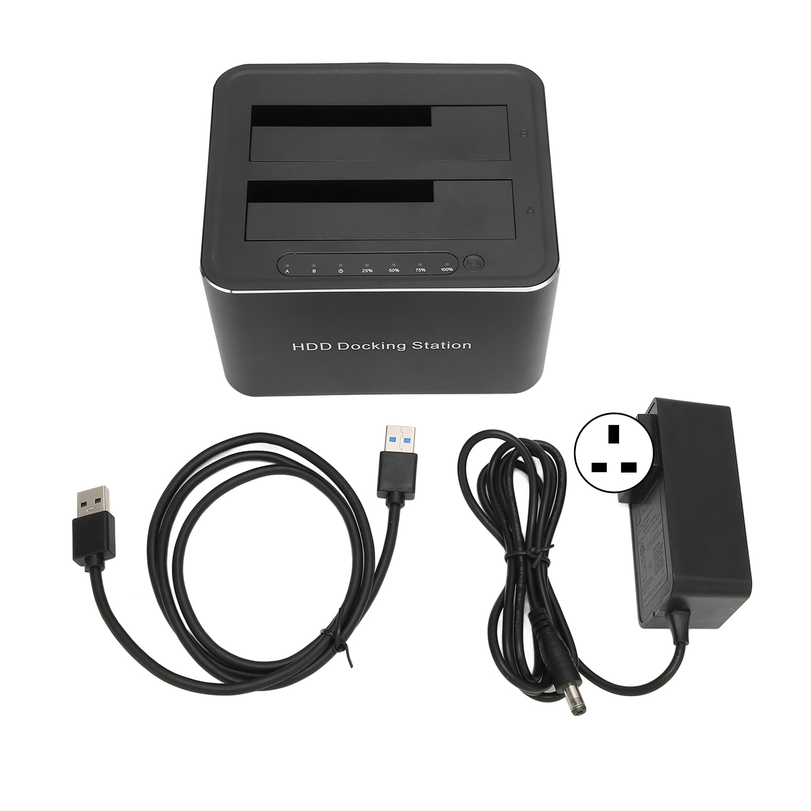 USB 3.0 Dual Slot SATA HDD Docking Station for Offline Cloning ...