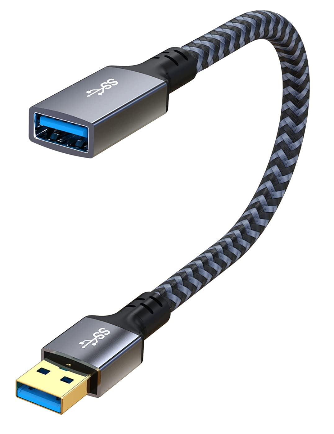 USB 3.0 Extension Cable 1FT, Short USB Extension Cable Male to Female ...