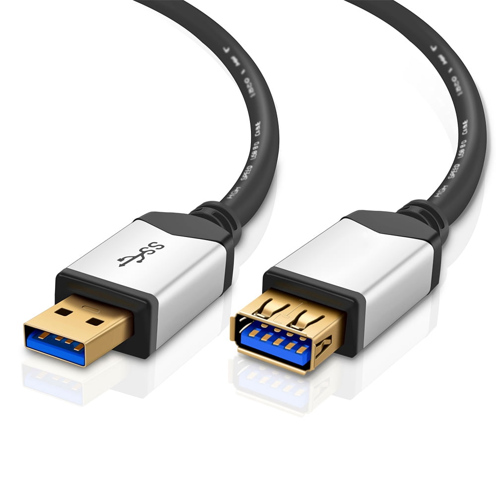 USB 3.0 Extension Cable A-Male to A-Female (15 FT) Premium Gold Plated ...