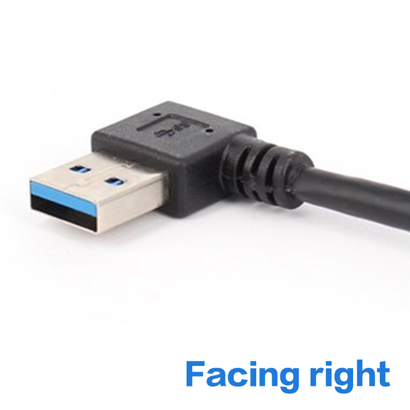 USB 3.0 Extension Cable Up Down Left Right Angle 90 Degree Male To Female Speed Data Cables ...