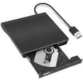 USB 3.0 External DVD CD ROM Disc Burner Drive Reader for Windows 8/10 ...
