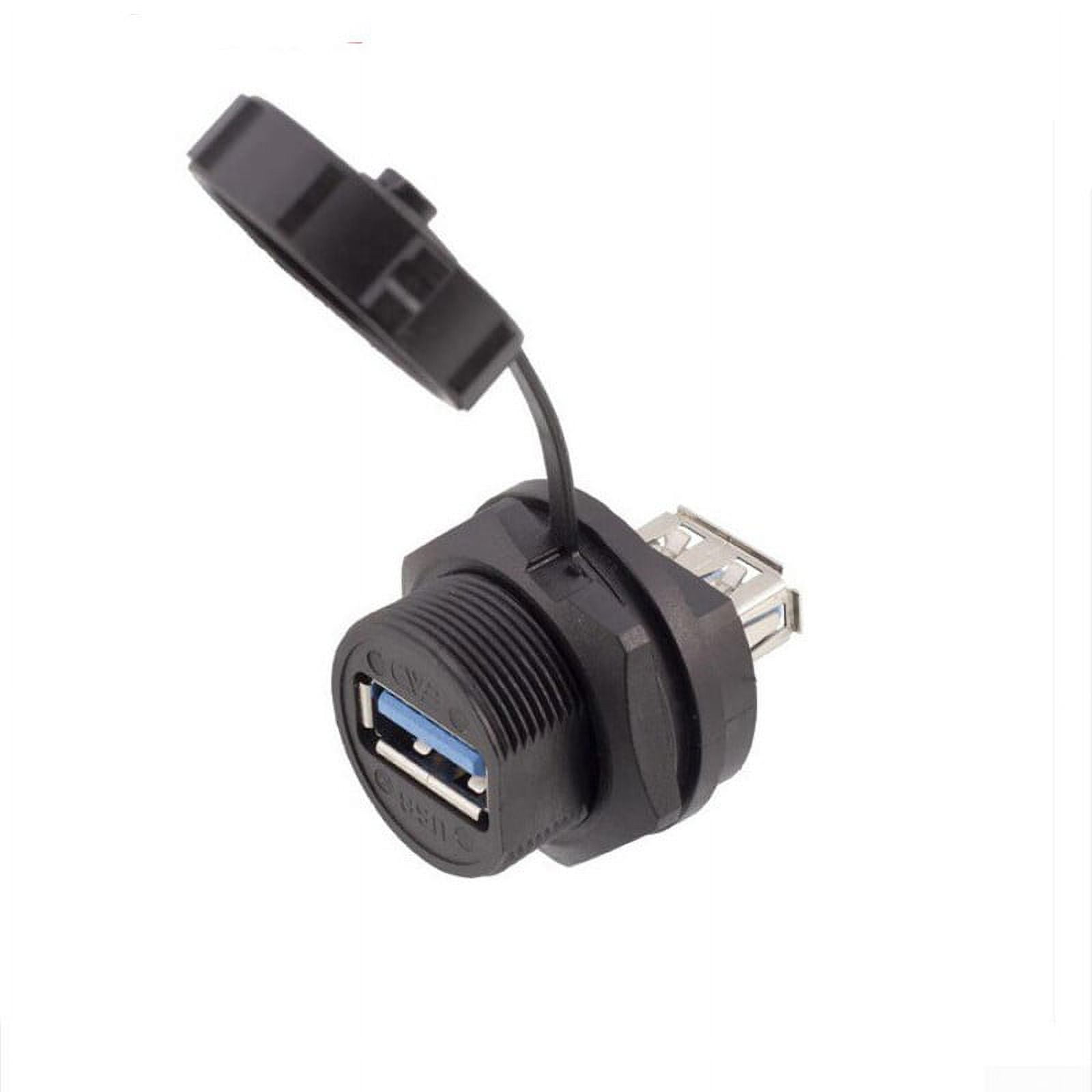 USB 3.0 Female Socket Plug Panel Mount Adapter Directly Waterproof ...