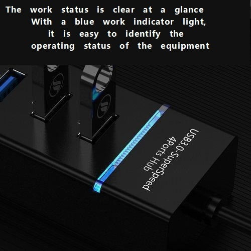 USB 3.0 Four-Port Hub Splitter Adapter for Notebook and Desktop ...