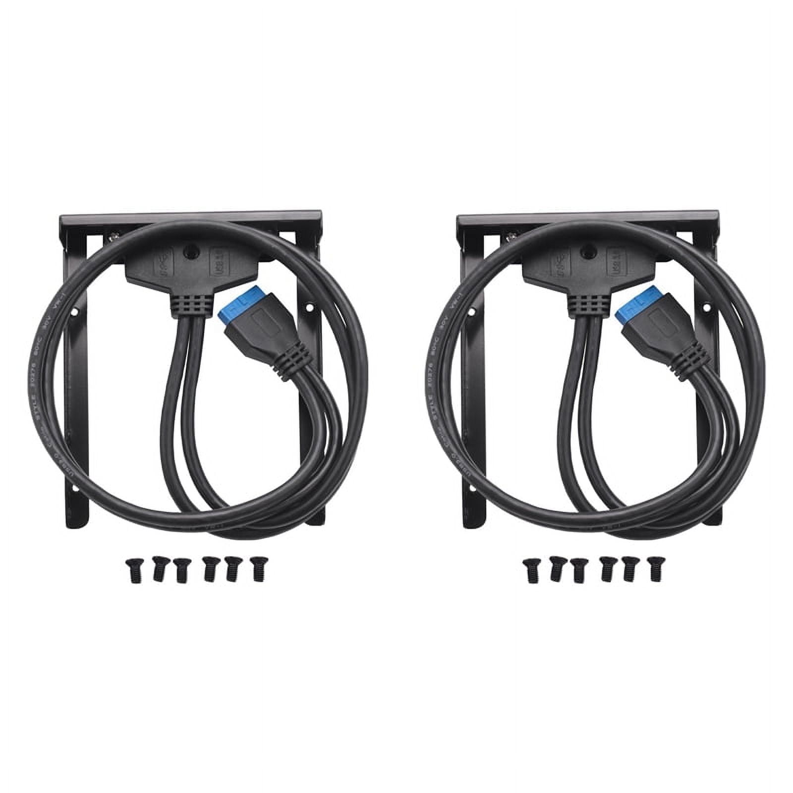 USB 3.0 Front Panel Hub 2 Port Expansion Bay 20 Pin to USB3.0 Cable ...