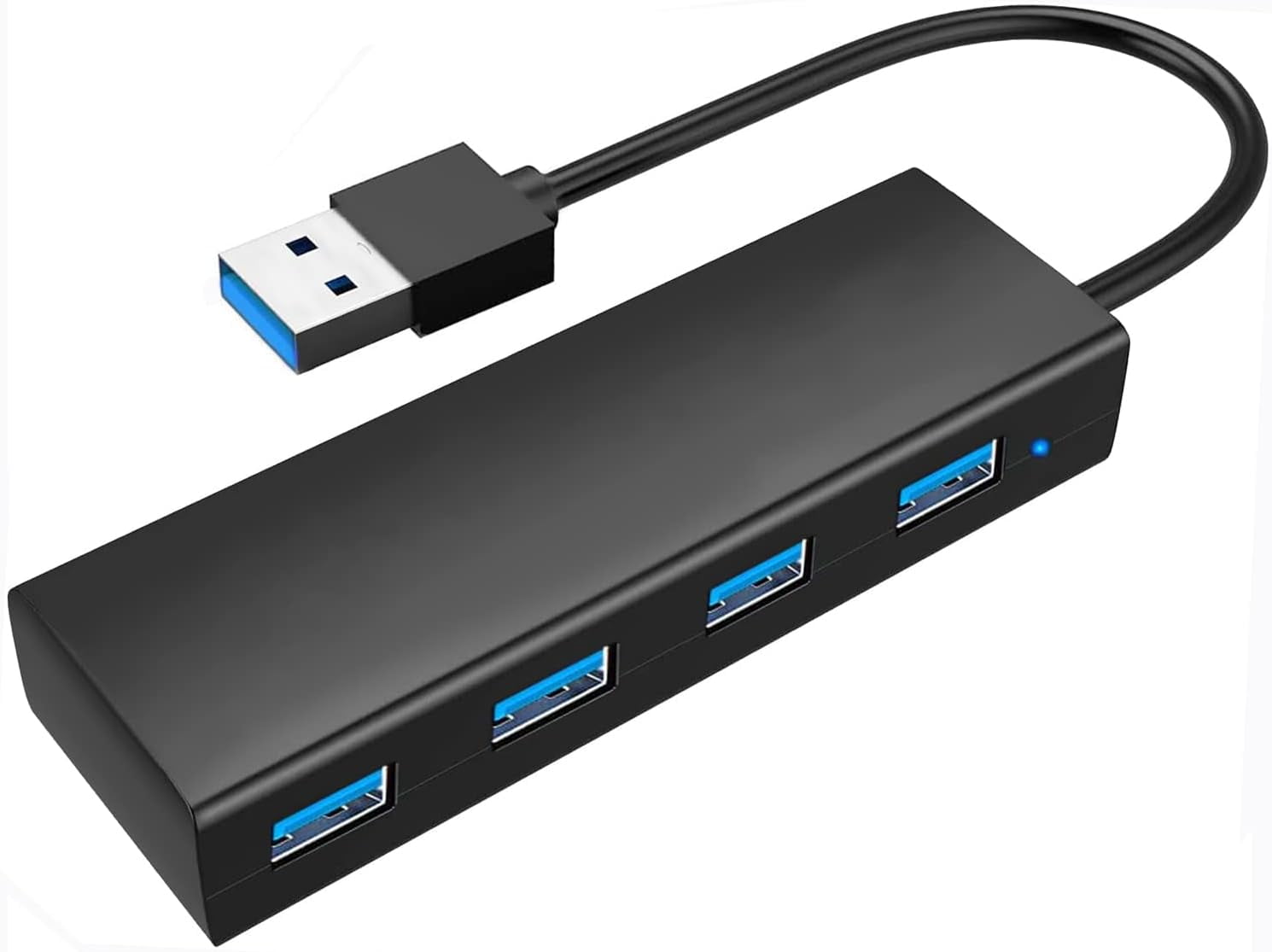 USB 3.0 Hub 4-Port 5Gbps, USB Splitter Expander for MacBook, Laptop ...