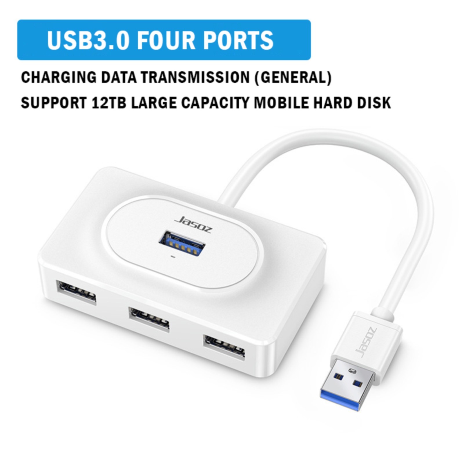 USB 3.0 Hub 4 Port USB Hub High Speed Portable USB Splitter For Multiple Ports To Laptop ...