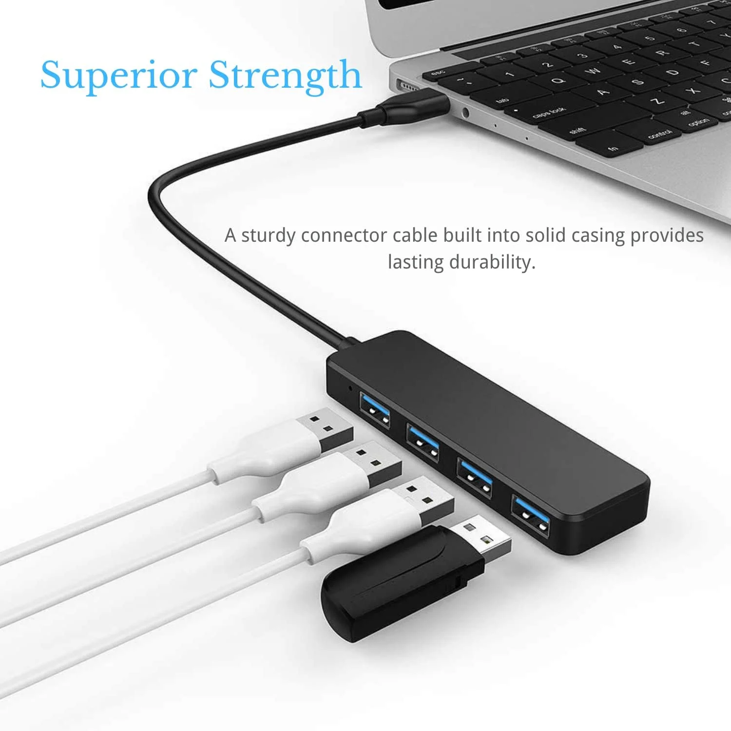USB 3.0 Hub, 4 Port USB Hub Splitter,Portable USB Adapter Mini ...