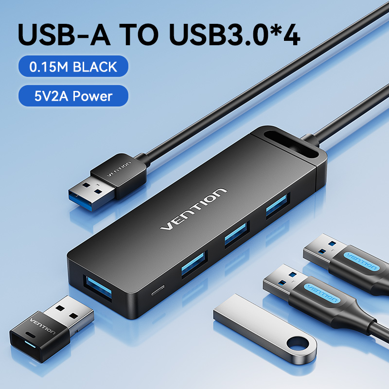 USB 3.0 Hub 4 Ports Slim USB HUB for Mouse,Keyboard Compatible with ...
