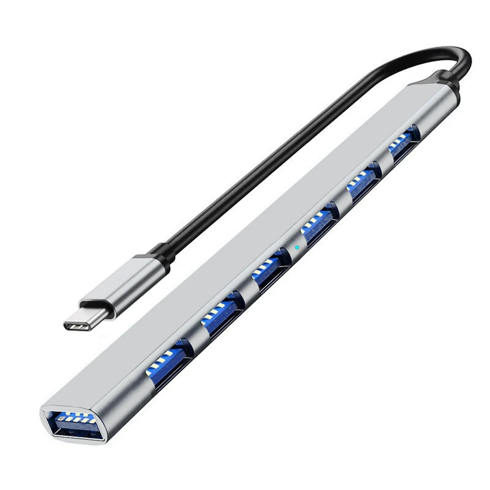 USB 3.0 Hub 7 Port USB Type C Hub 3.0 USB Splitter Multiple Expander ...
