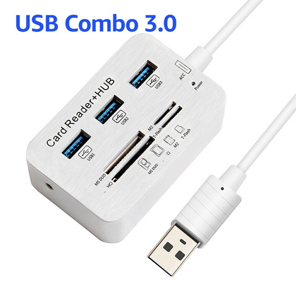 USB 3.0 Hub, USB Hub 3.0 with SD Card Reader (3 USB 3.0 Port Adapter ...