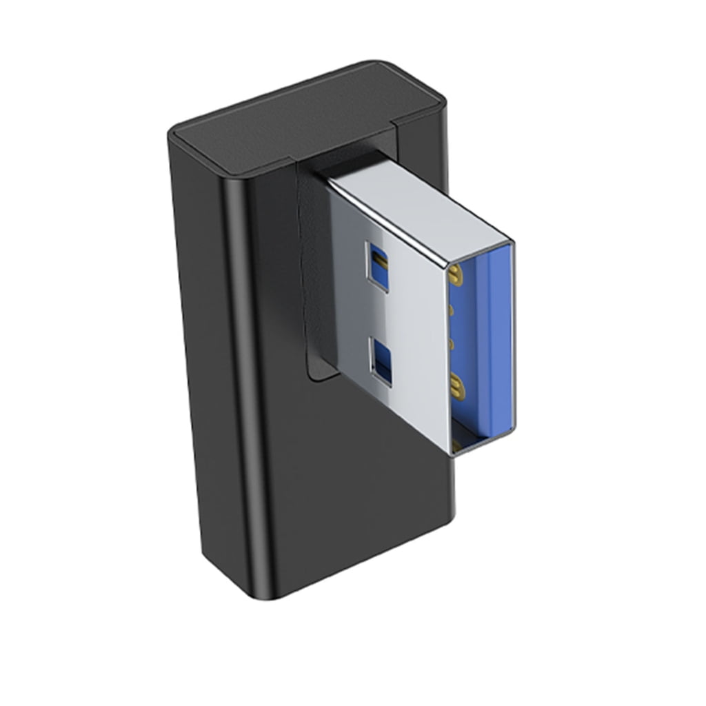 USB 3.0 Male to Female 90 Degree Right Angle Extension Adapter USB ...