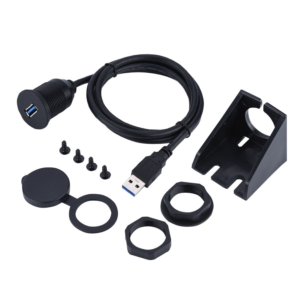 USB 3.0 Mount CableUSB Extension Flush, Dash, Panel Mount Cable, for ...