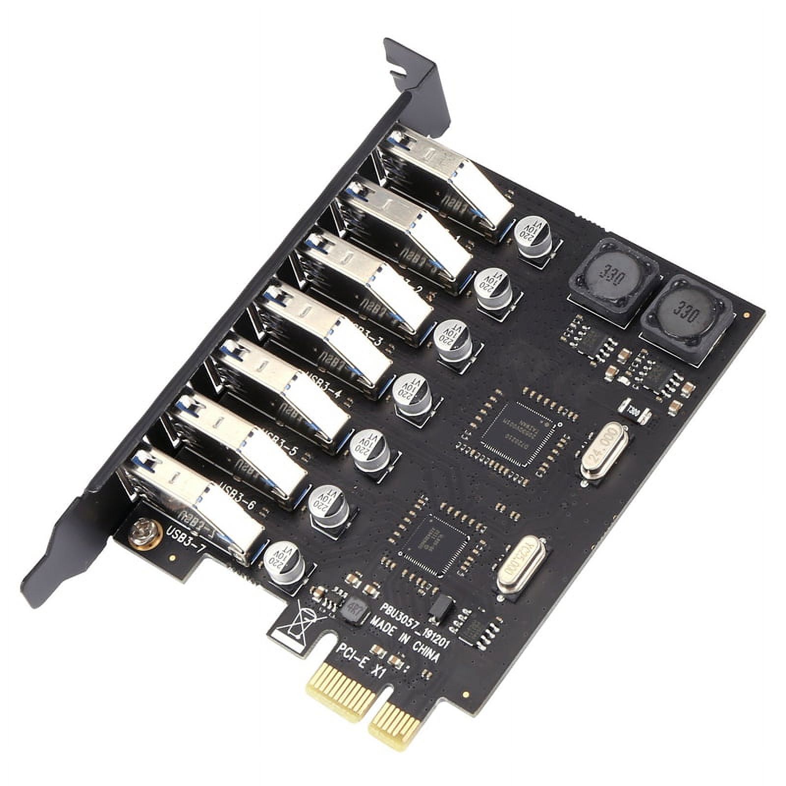 USB 3.0 PCI-E Expansion Card Adapter 7 Ports USB 3.0 Hub Adapter ...