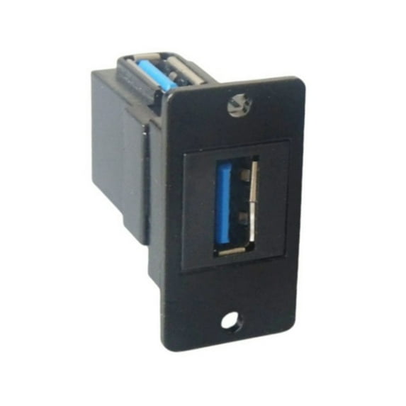 USB 3.0 Panel Mount Two Port Socket Fast speed 5Gbps Data Transfer ...