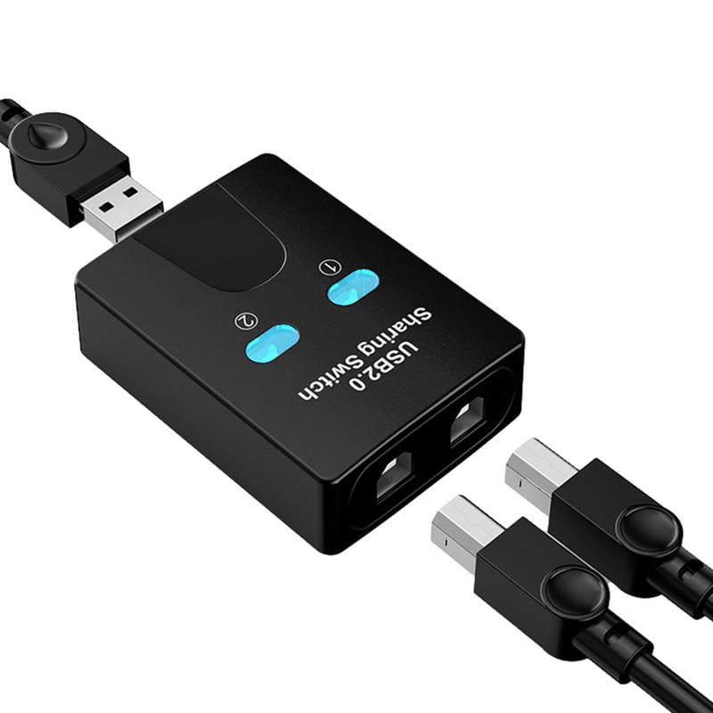 USB 3.0 Peripheral Sharing Switch - Two-Computer Data Transfer Hub with ...