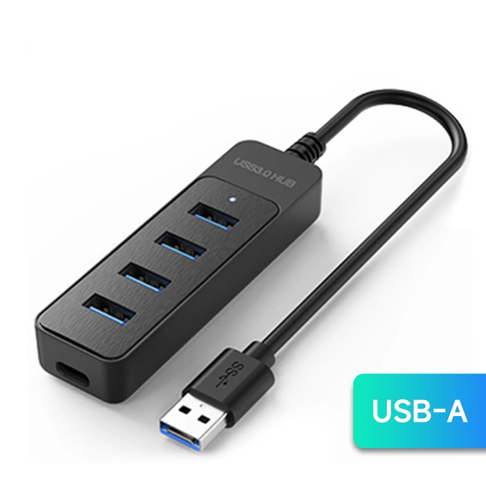 USB 3.0 Power Adapter 4 Port Multi USB Splitter Hub USB Hub 2.0 Type C ...