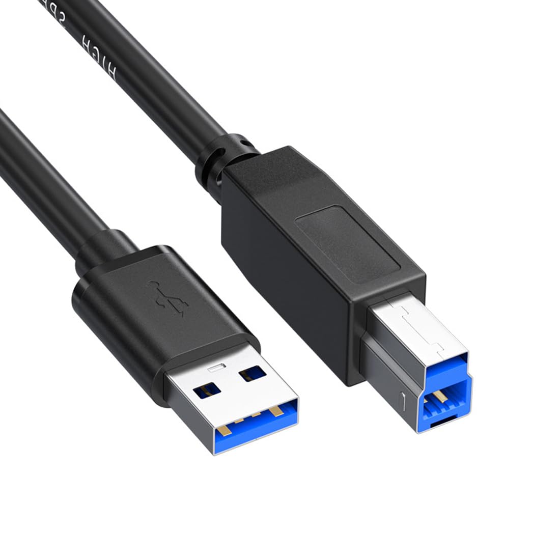 USB 3.0 Printer Cable, USB-A to B Male Cord 5Gbps Data Sync Compatible ...
