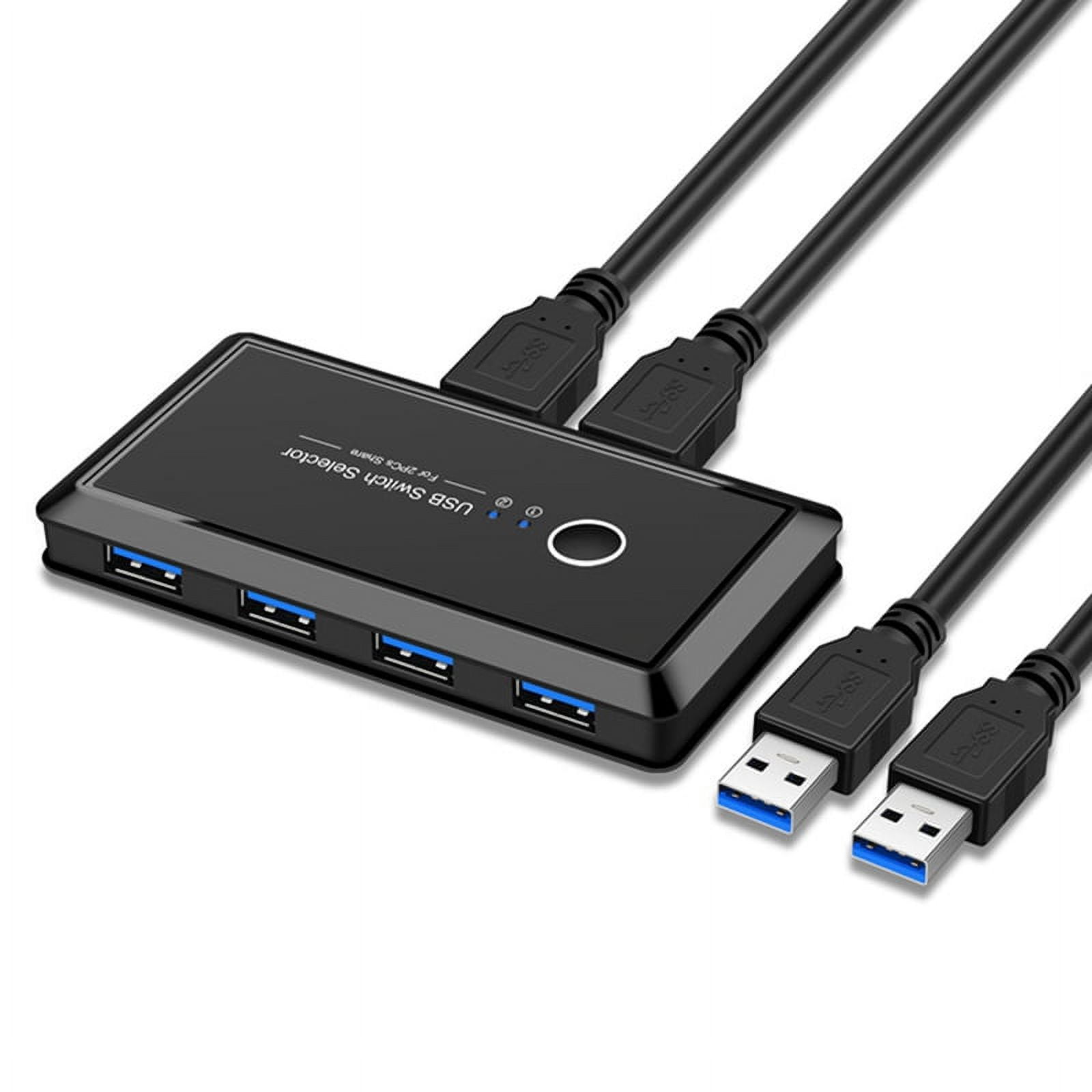 USB 3.0 Printer Sharer, 4-Port USB Multi-Interface, Two Computer Switch ...