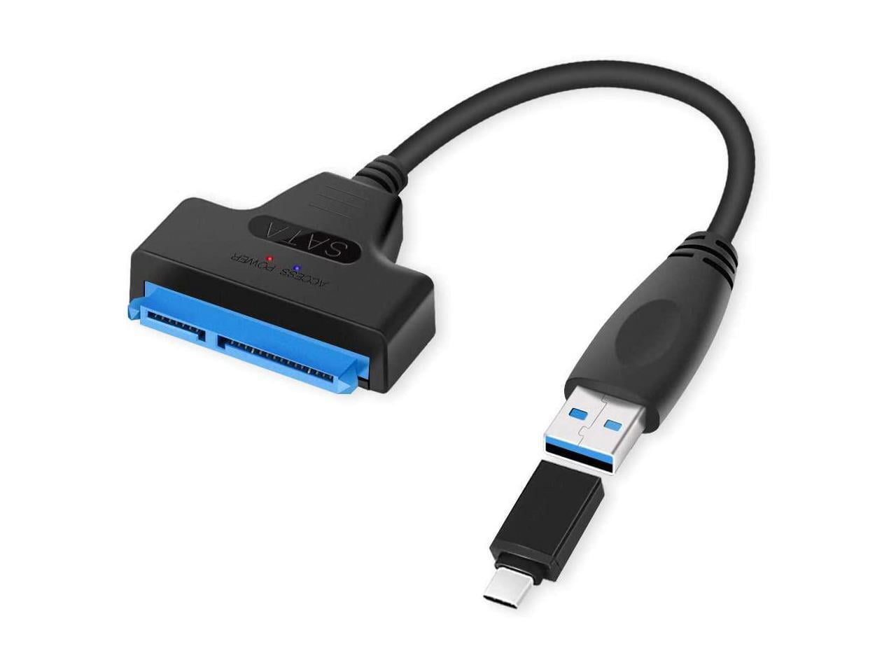 USB 3.0 SATA Adapter 2.5 Inch SATA to USB 3.0 Cable 22 Pin 7+15 HDD ...